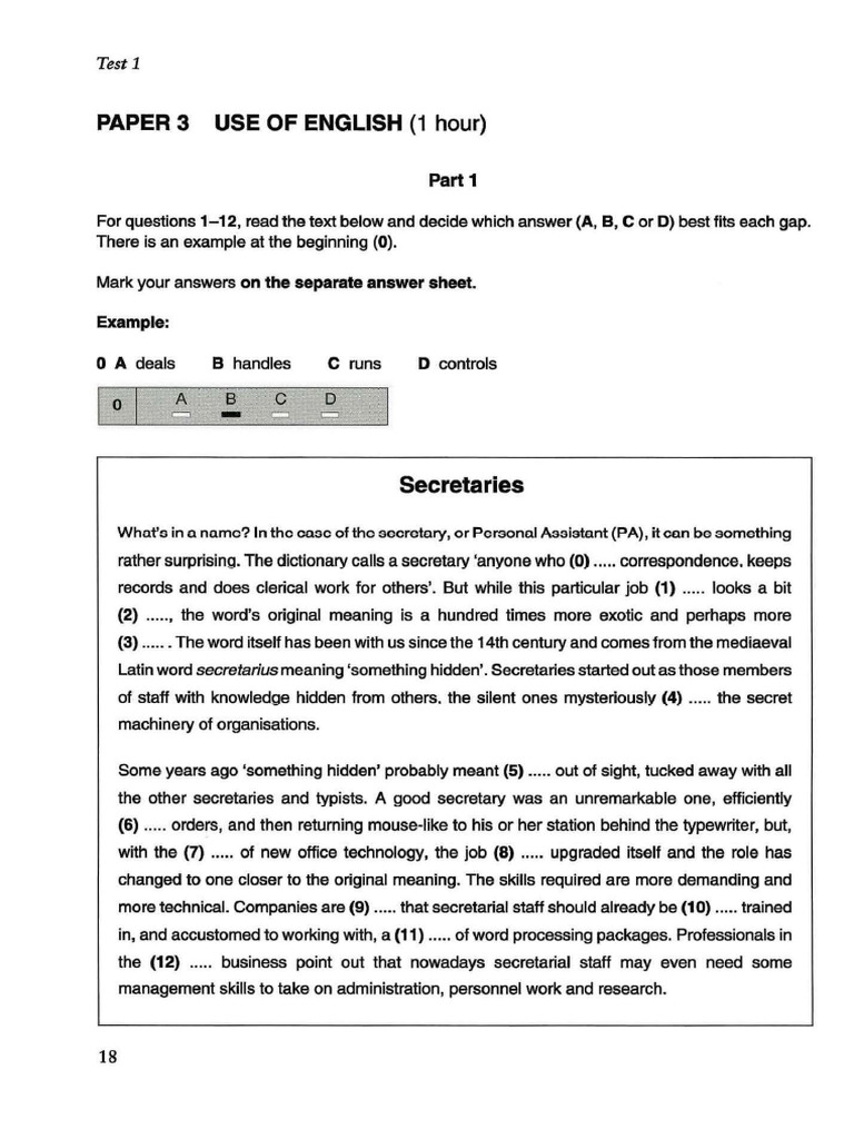 CAE 2 Use of English | PDF