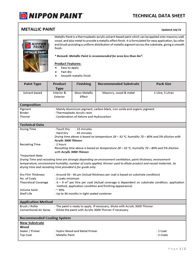 Metallic Paint | PDF | Paint | Acrylic Paint