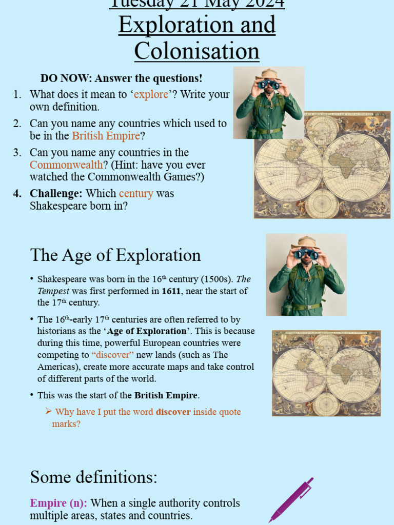 Student Guide: Exploration & Colonisation | PDF | Colonialism | The Tempest