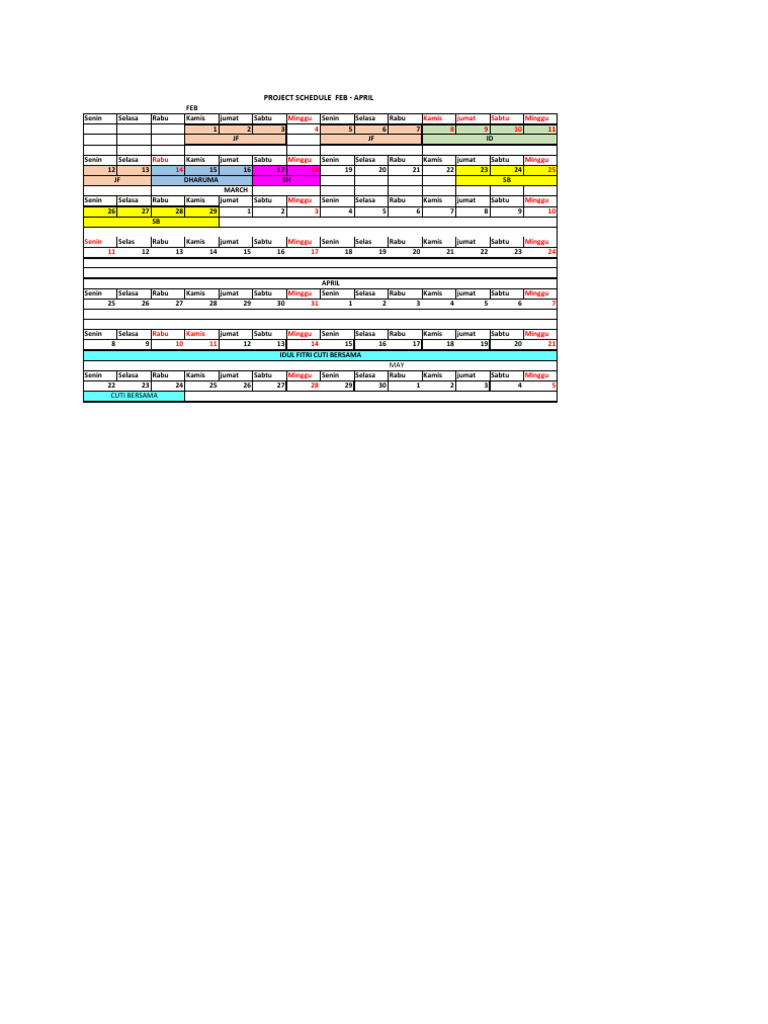 Jadwal Project | PDF