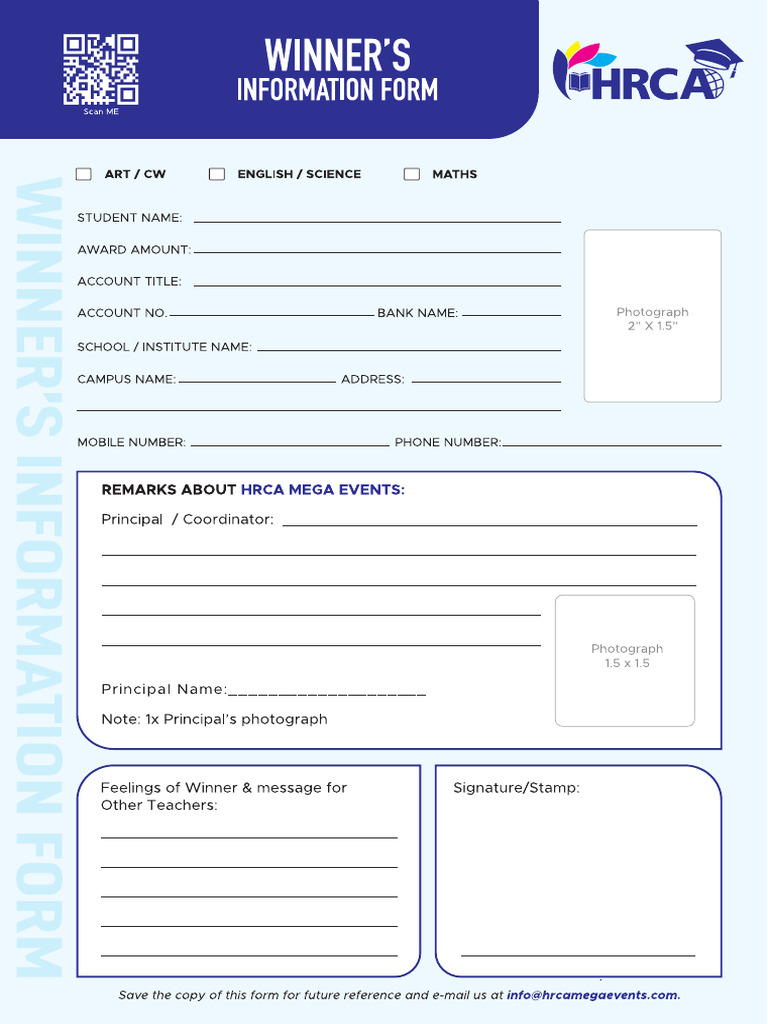 Winners' Form | PDF