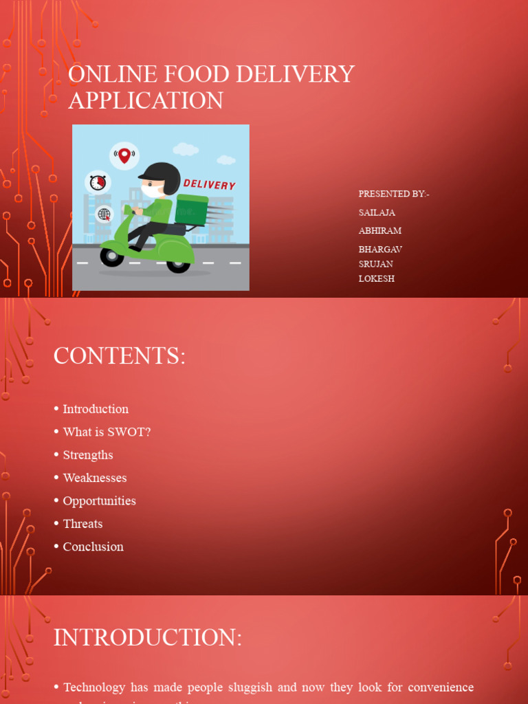 Online Food Delivery App | PDF | Swot Analysis | Brand
