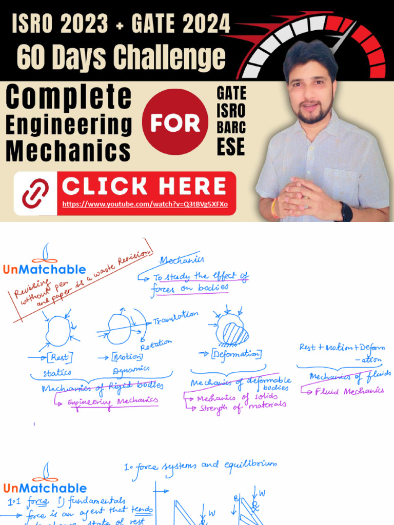 UnMatchable's Complete Engineering Mechanics | PDF | Force | Acceleration