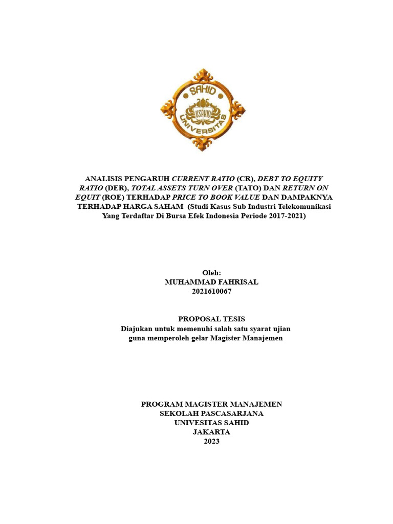 Analisis Pengaruh Current Ratio | PDF | Bisnis | Pengelolaan Keuangan ... Analisis Pengaruh Current Ratio | PDF | Bisnis | Pengelolaan Keuangan ...