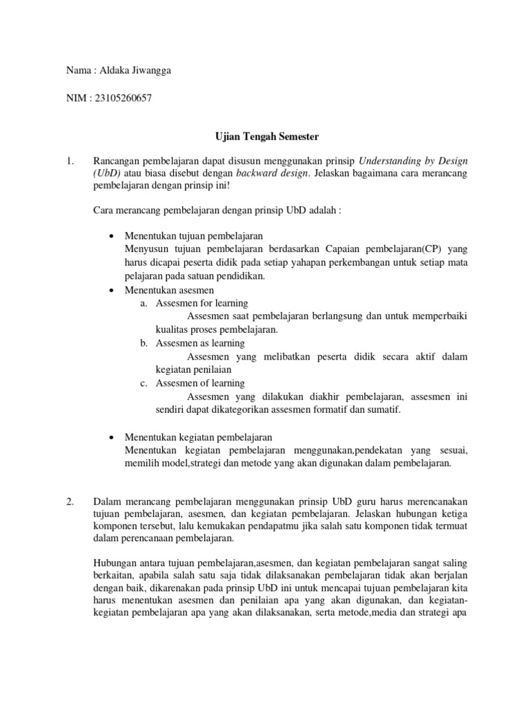 UTS Asesmen Aldaka | PDF