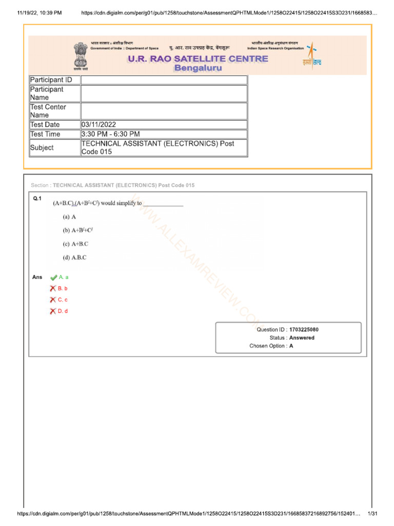 Technical Assistant (Electronics) | PDF