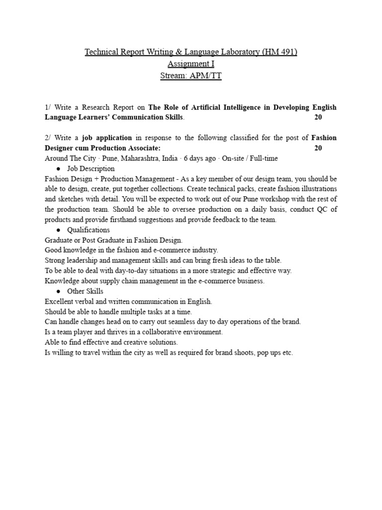 Assignment APM TT | PDF