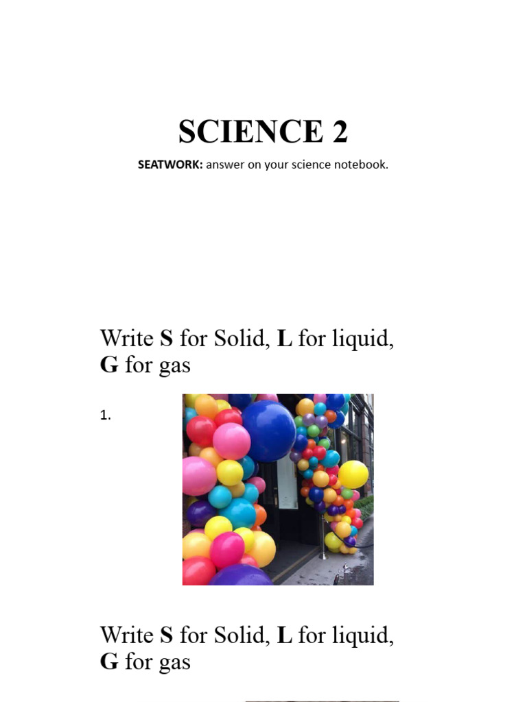 SCIENCE 2 Seatwork Matter 4 | PDF