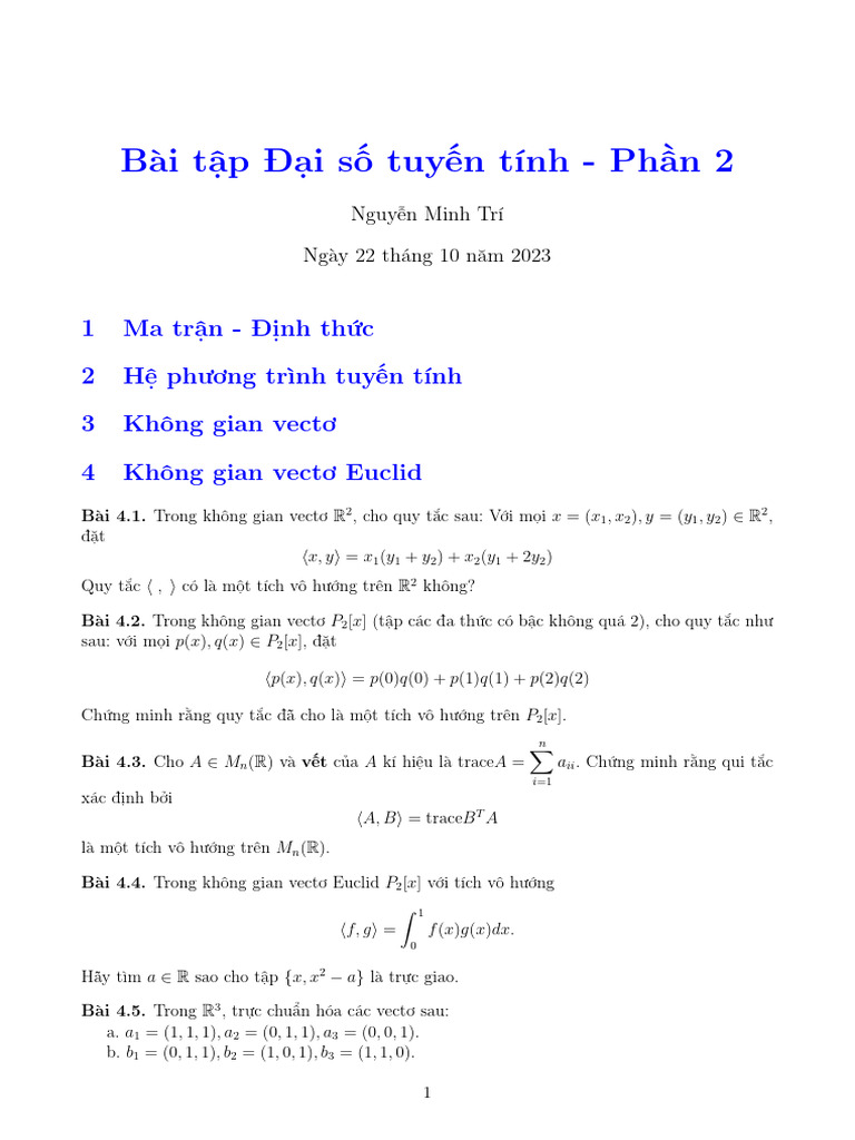 BaiTap DSTT Phan2 | PDF