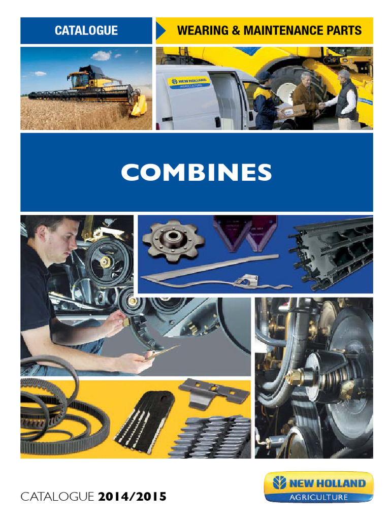 NH Combine Harvester | PDF | Belt (Mechanical) | Mechanical Engineering