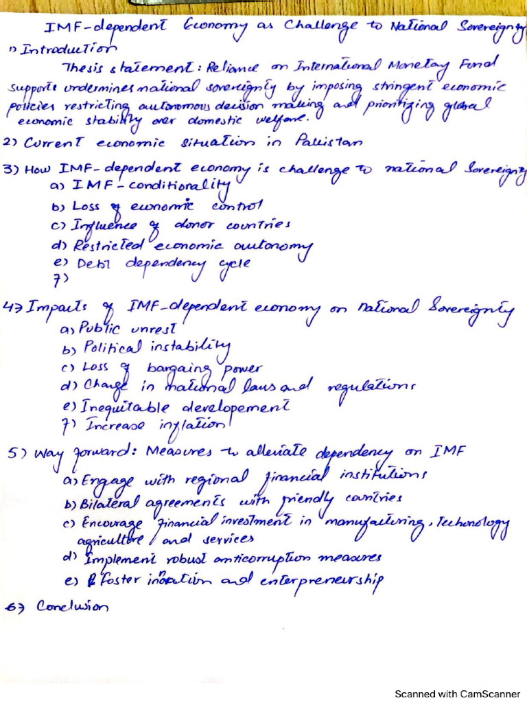 Imf Dependent Economy | PDF