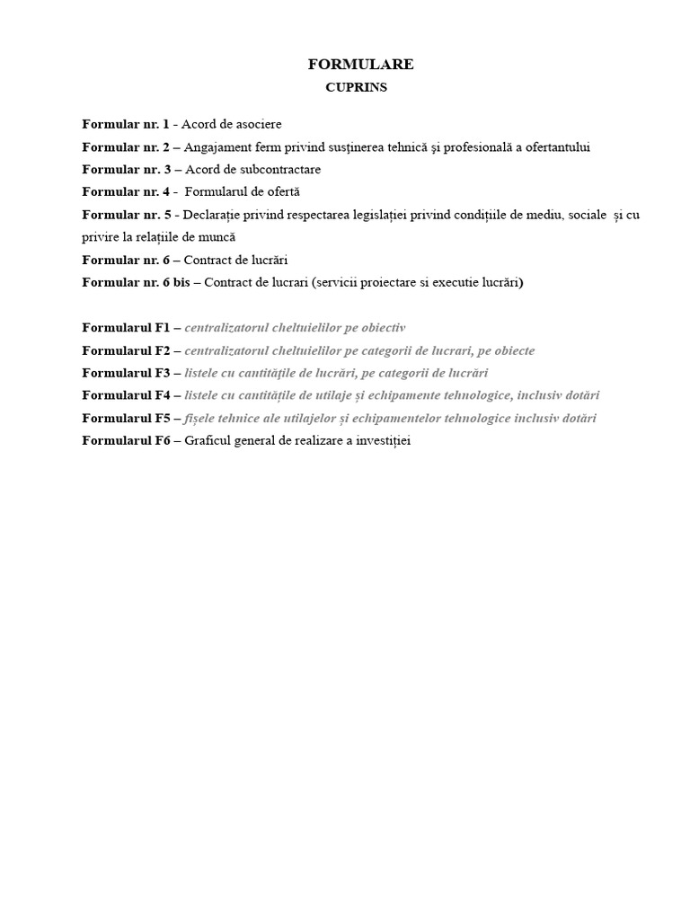 FORMULARE | PDF