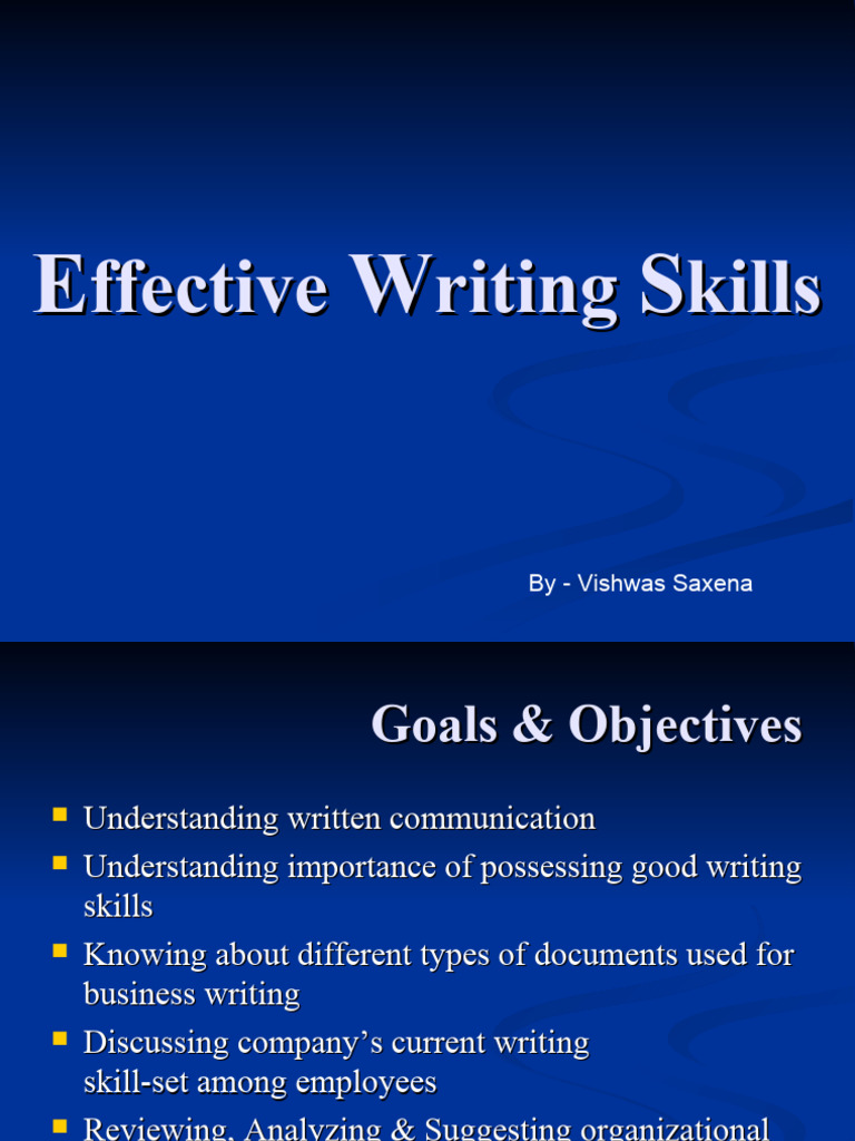 Effective Writing Skills for Business | PDF | Memorandum | Writing
