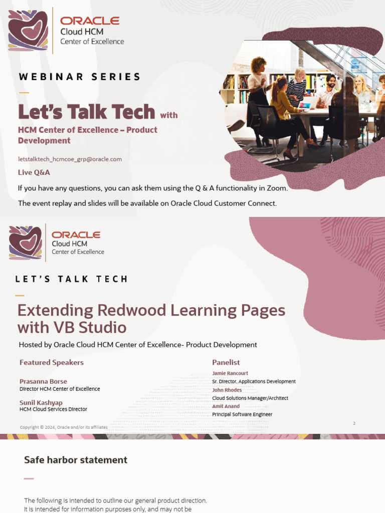 HCM - Let's Talk Tech Extending Redwood Learning Pages With VB Studio ...