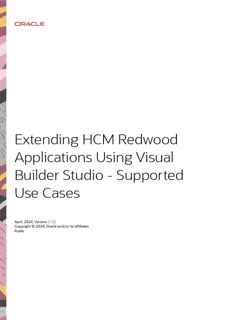 Extending HCM Redwood Applications Using Visual Builder Studio ...