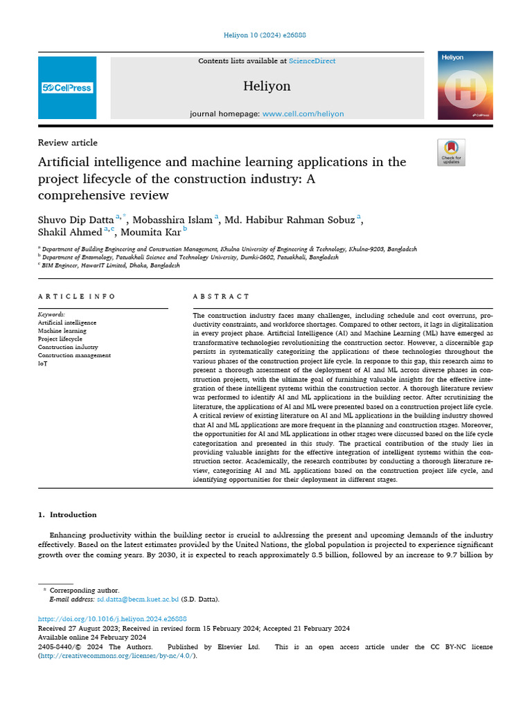 Artificial intelligence and machine learning applications in the | PDF | Artificial Neural ...