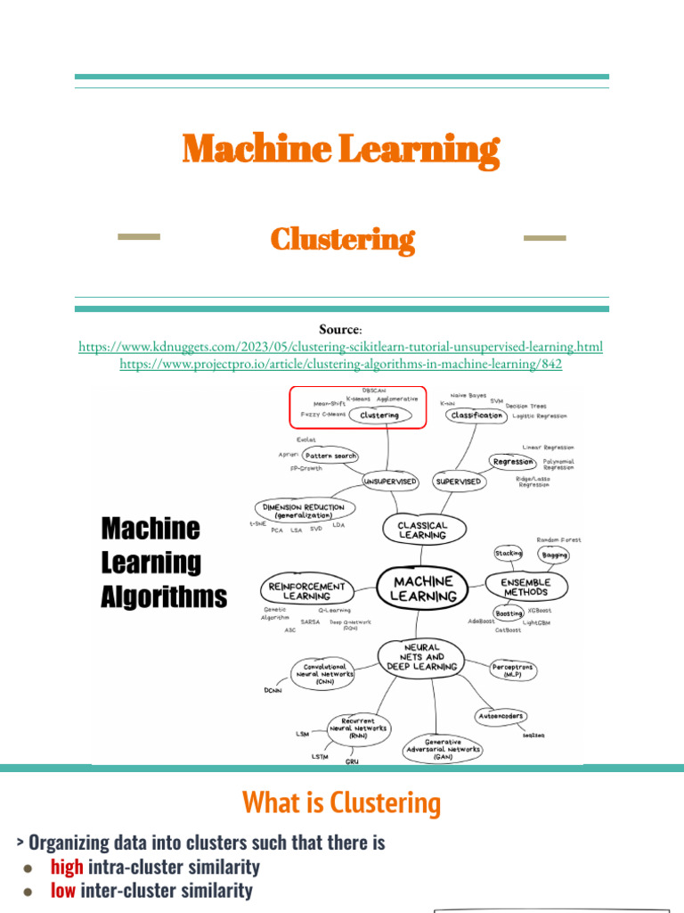 7. Clustering | PDF | Cluster Analysis | Image Segmentation
