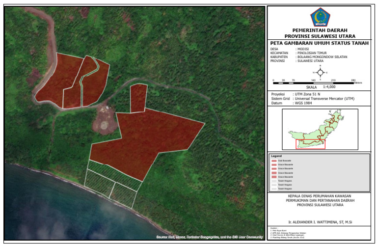 Peta Gambaran Umum Status Tanah - Lahan Relokasi | PDF