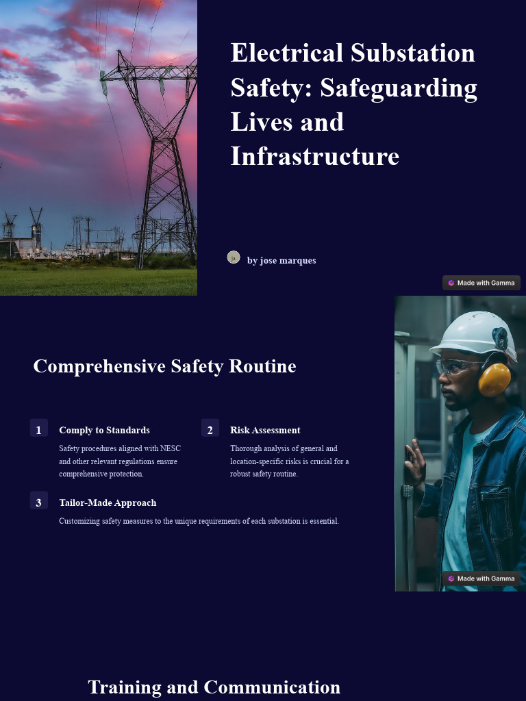 Electrical Substation Safety Protocols | PDF | Personal Protective ...