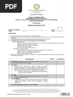Hand Hygeine Form | PDF