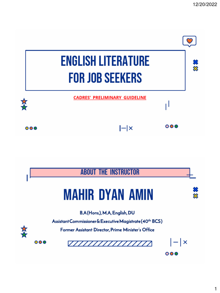 BCS Syllabus Analysis | PDF | English Literature