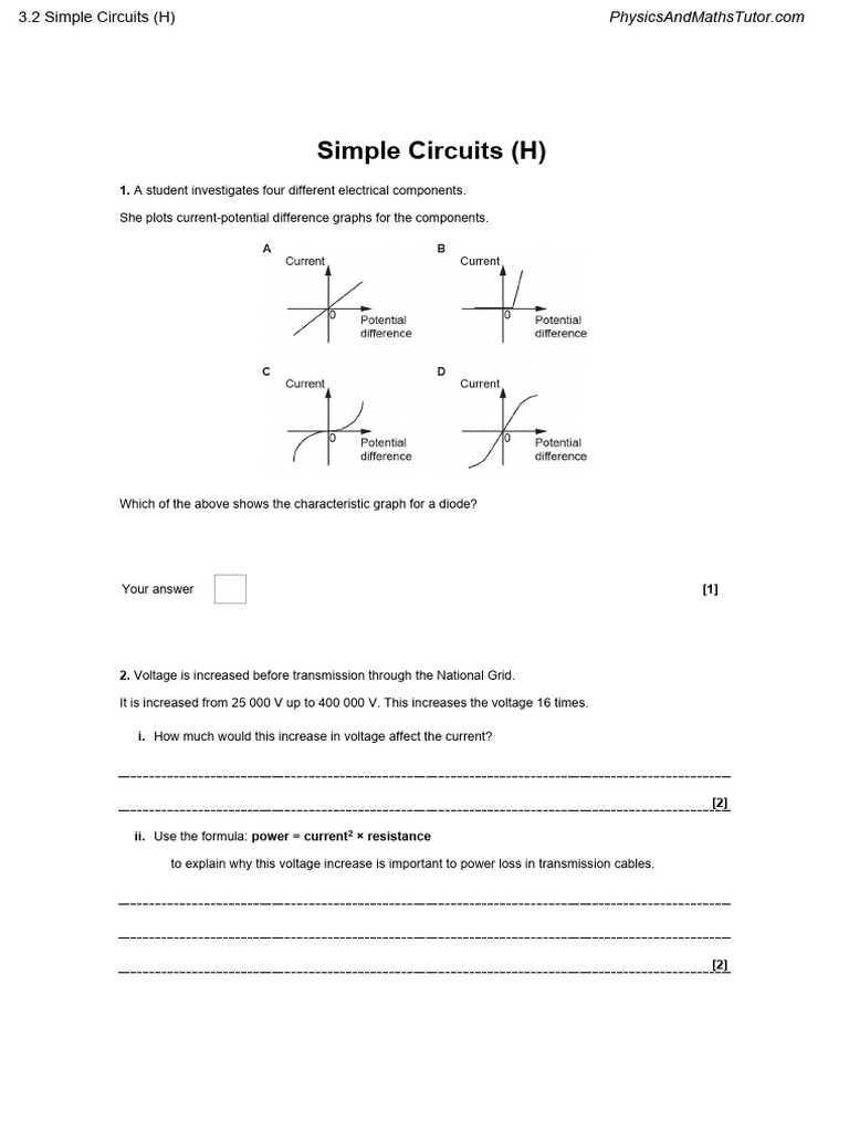 Understanding Simple Electrical Circuits | PDF | Electrical Network ...