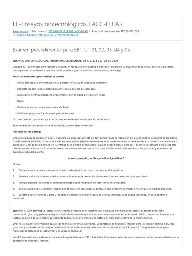 Exam Bio Ordinaria | PDF | Reacción en cadena de la polimerasa | Primer (Biología Molecular)