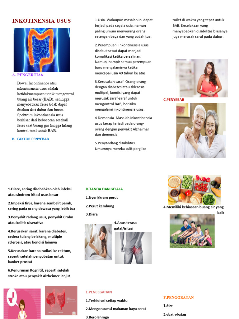 Leaflet Inkotinensia Usus | PDF | Gaya Hidup