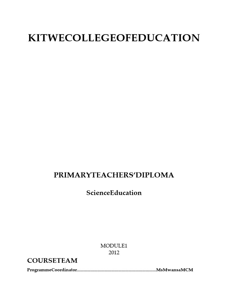 SCience Module 1 | PDF | Science | Experiment