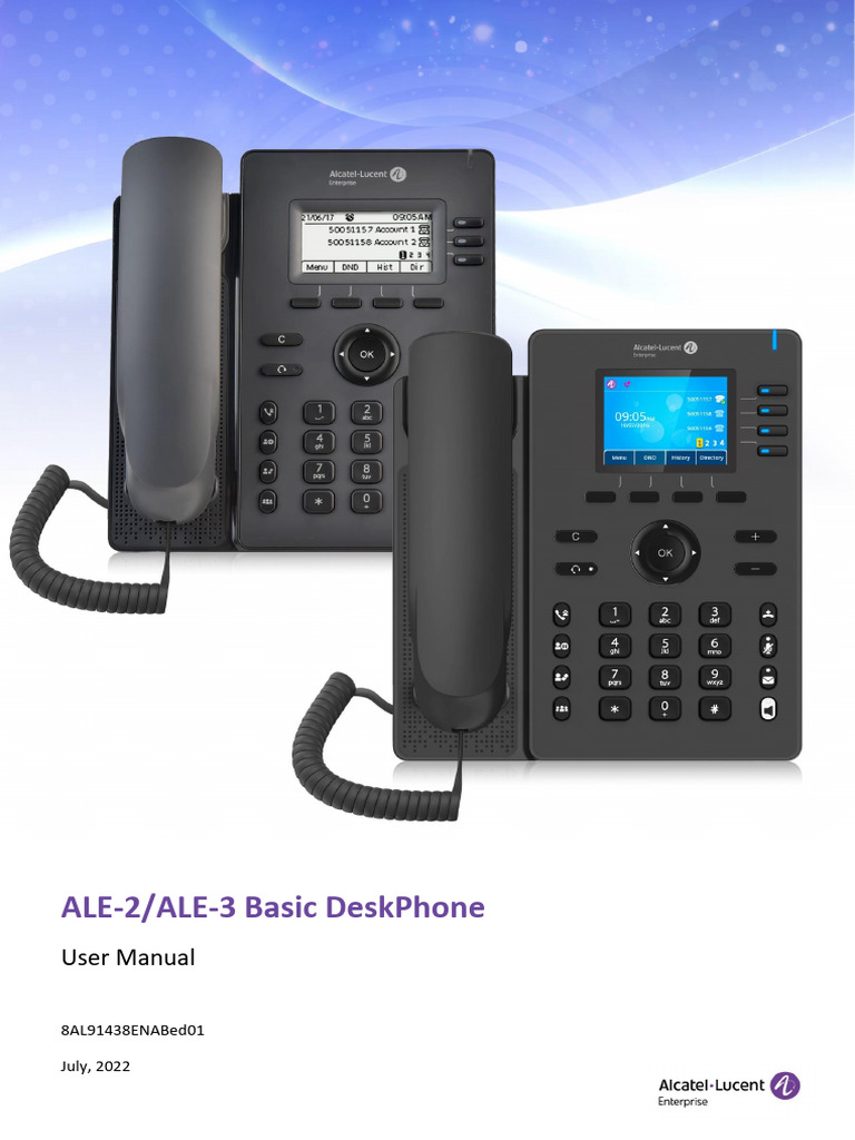 ale2 manual | PDF | Telephone | Session Initiation Protocol