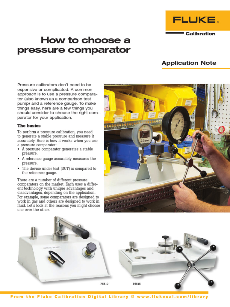 Application note FLUKE | PDF | Pressure | Petroleum Reservoir