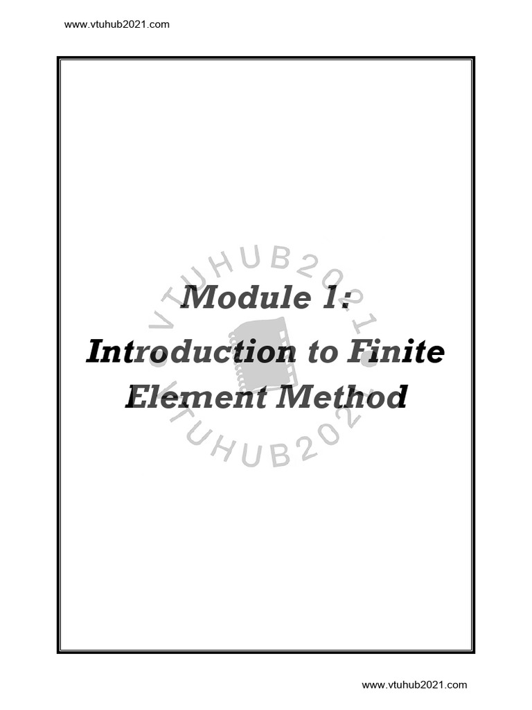 FEM Mod1@AzDOCUMENTS - in | PDF | Finite Element Method | Mechanical Engineering