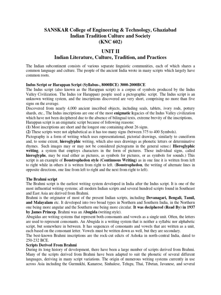 ITCS Unit-2 | PDF | Vedas | Rama