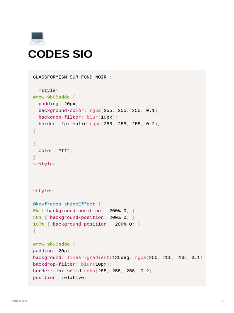 Codes Sio | PDF | Computers