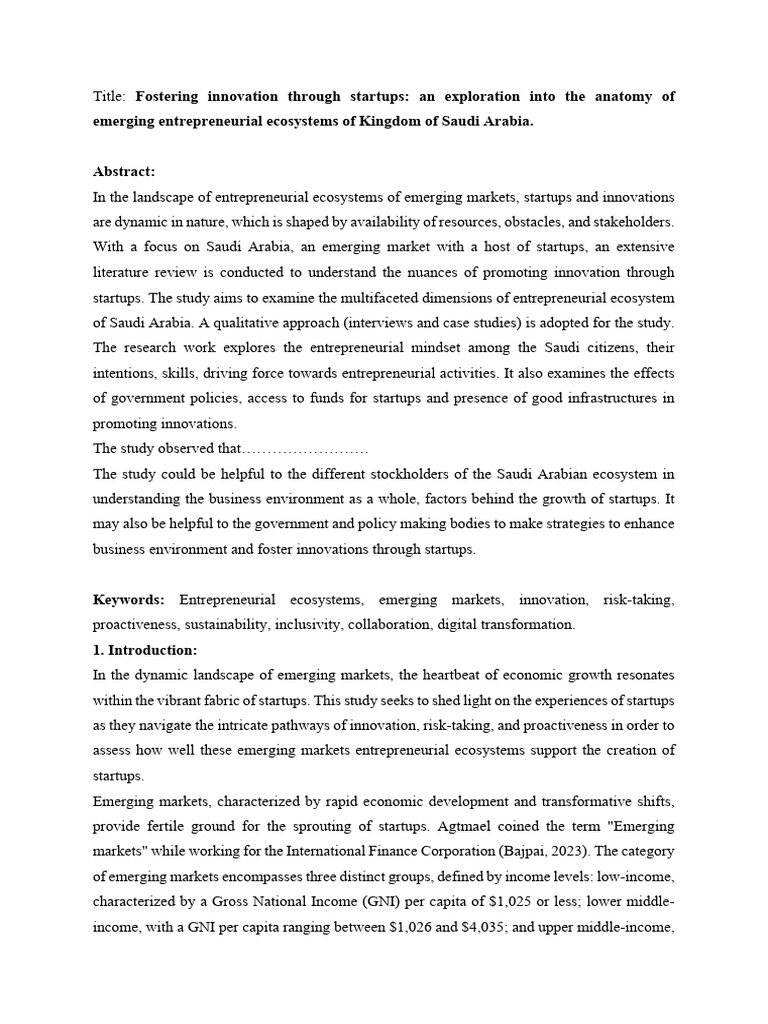 New Format - V3 | PDF | Entrepreneurship | Startup Company