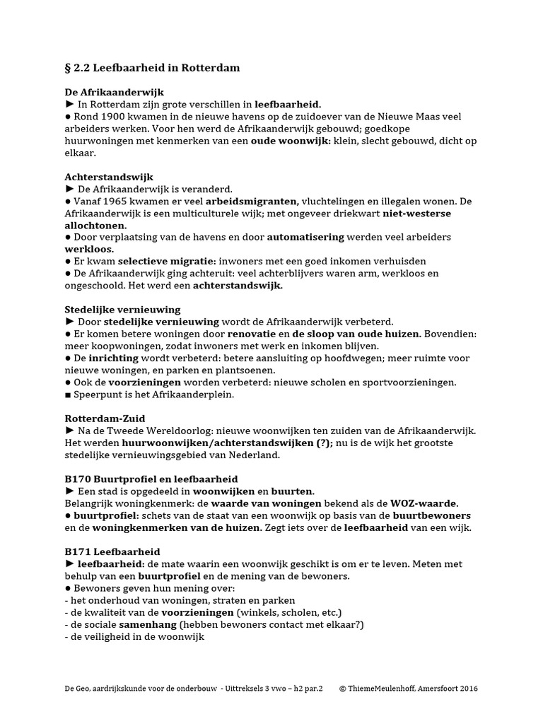 Ak Samenvatting H2 Par. 2 VWO 3 | PDF