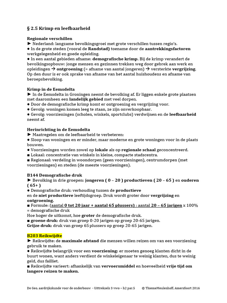 Ak Samenvatting H2 Par. 5 VWO 3 | PDF