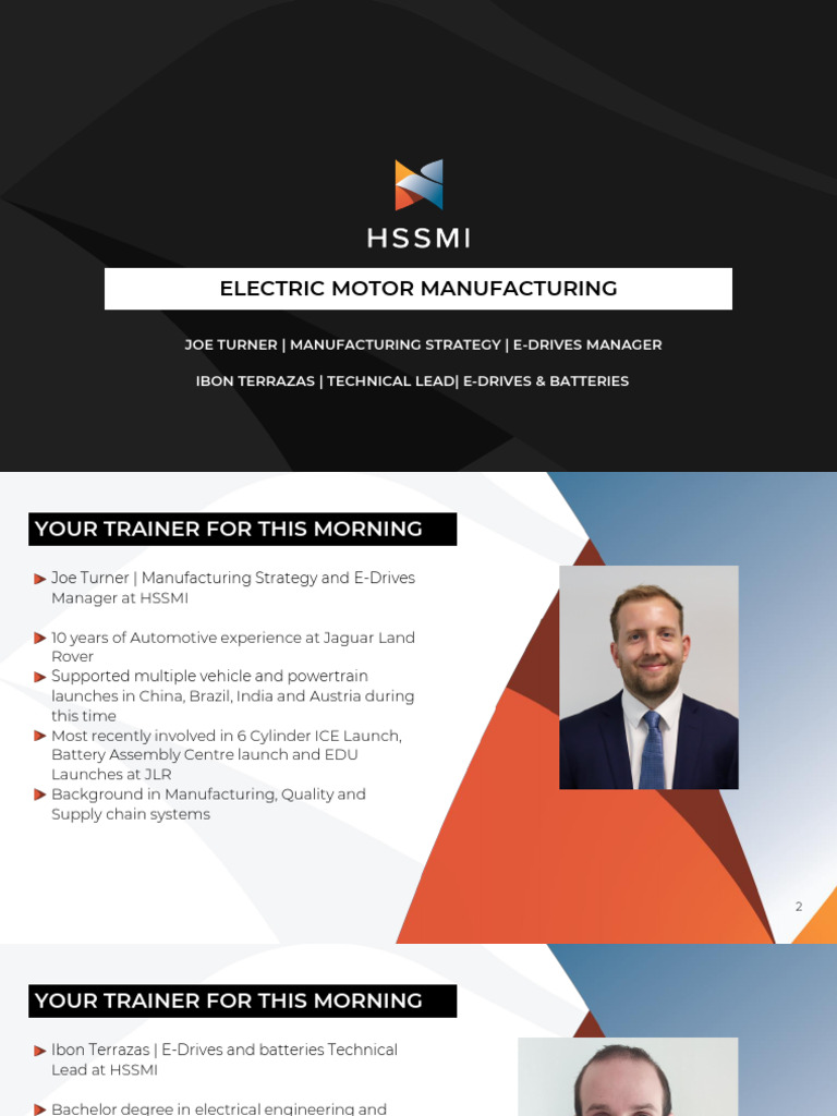 Electric Motor Manufacturing Overview | PDF | Electric Motor | Materials Science