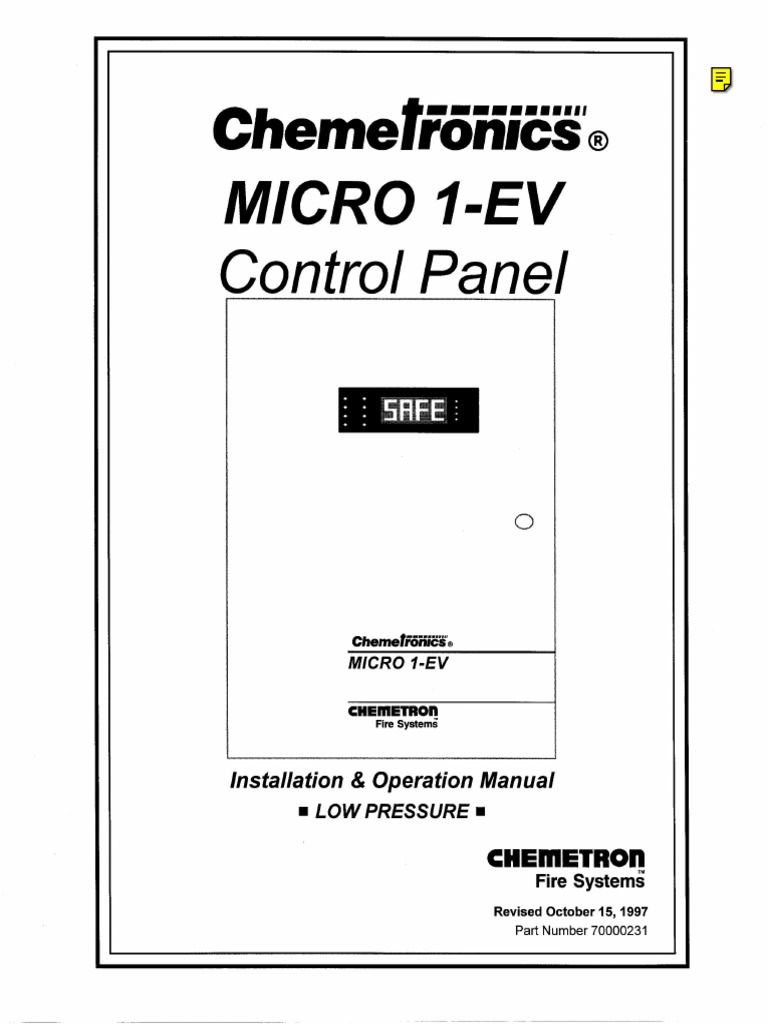 Micro 1 EV Panel Manual | PDF