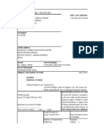 B L Surrender Letter Format | PDF
