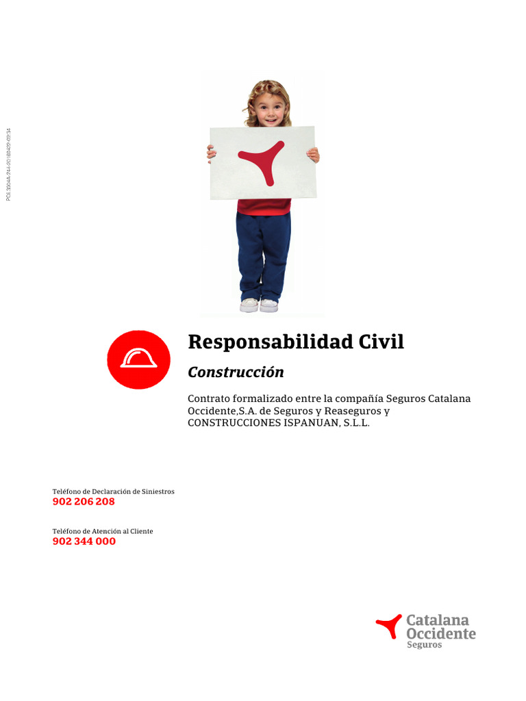 Poliza Responsabilidad Civil | PDF | Póliza de seguros | Seguro