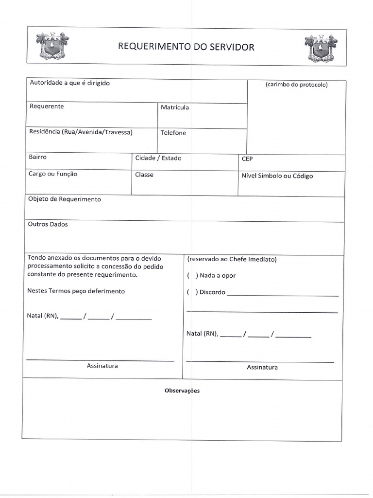 REQUERIMENTO | PDF