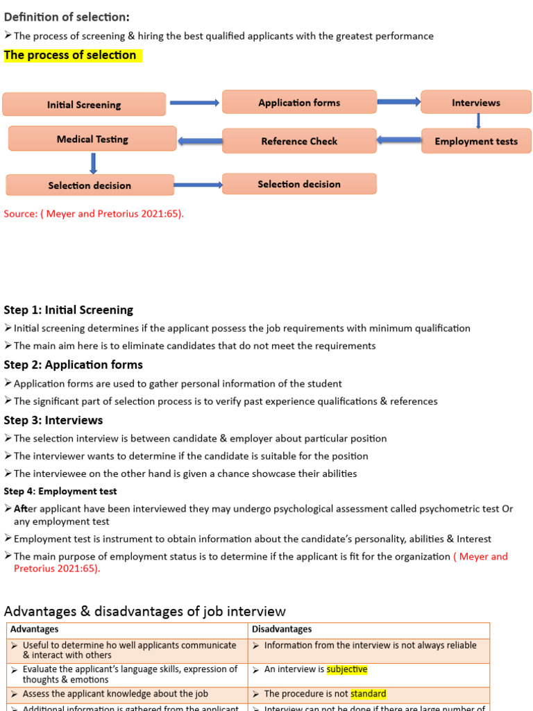 Acm 201 Selection Extra Notes 2023 | PDF | Employment | Behavioural ...