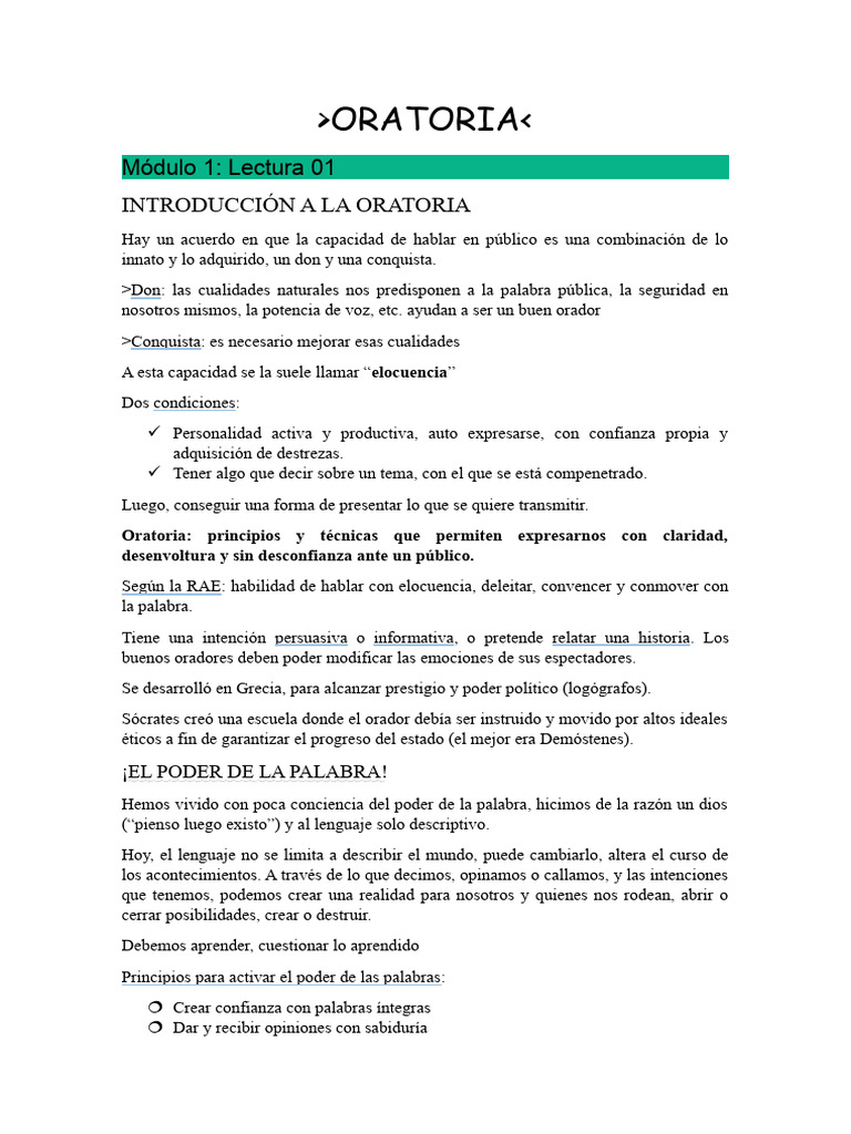 Introducción a la Oratoria y Voz | PDF | Vocal | Pulmón