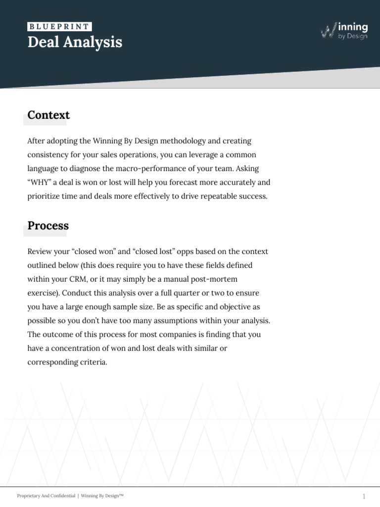 Getting Insights From Deal Analysis | PDF | Customer Relationship ...