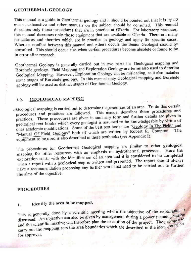 Geology Manual Pdf