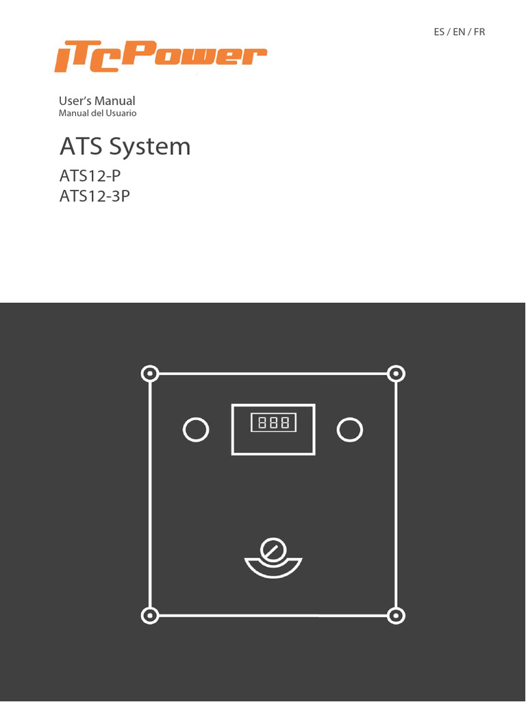 Manual Ats 3000 RPM Itc - Es | PDF | Generador eléctrico | Ingenieria ...