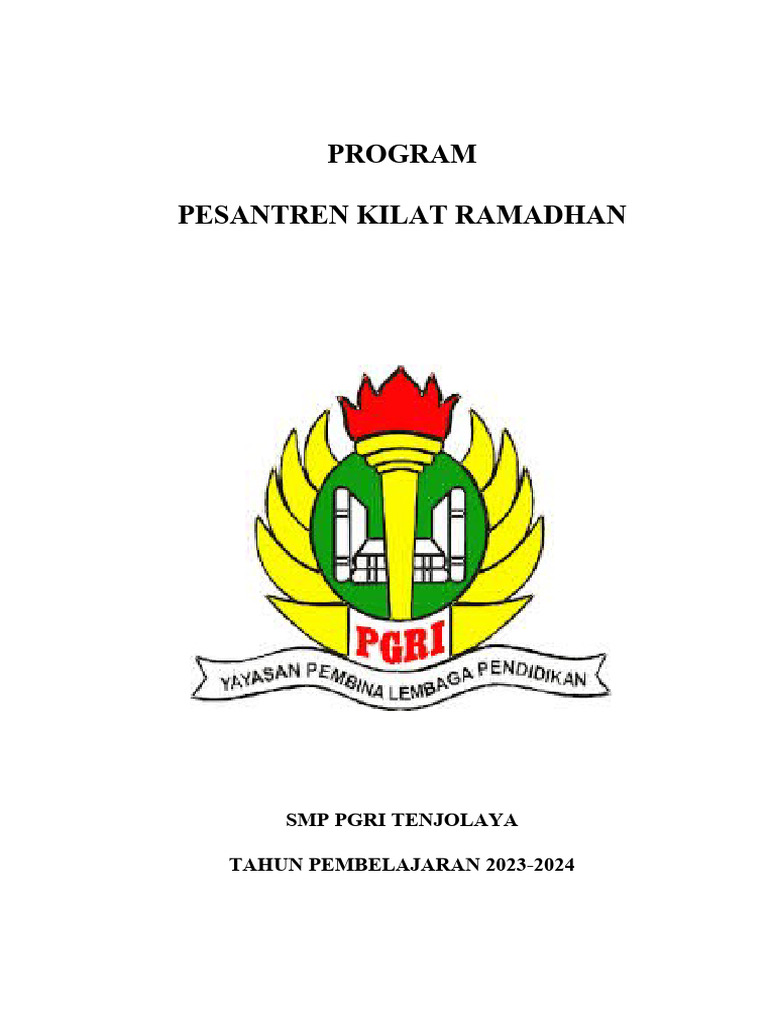 Program Sanlat SMP Pgri Tenjolaya 2024 | PDF | Karier & Perkembangan