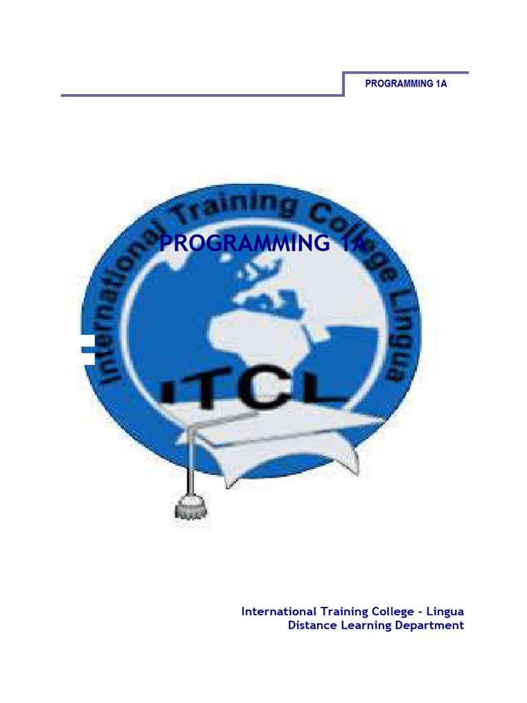 Programming 1a Notes 2021 Pdf Class Computer Programming Object Oriented Programming 