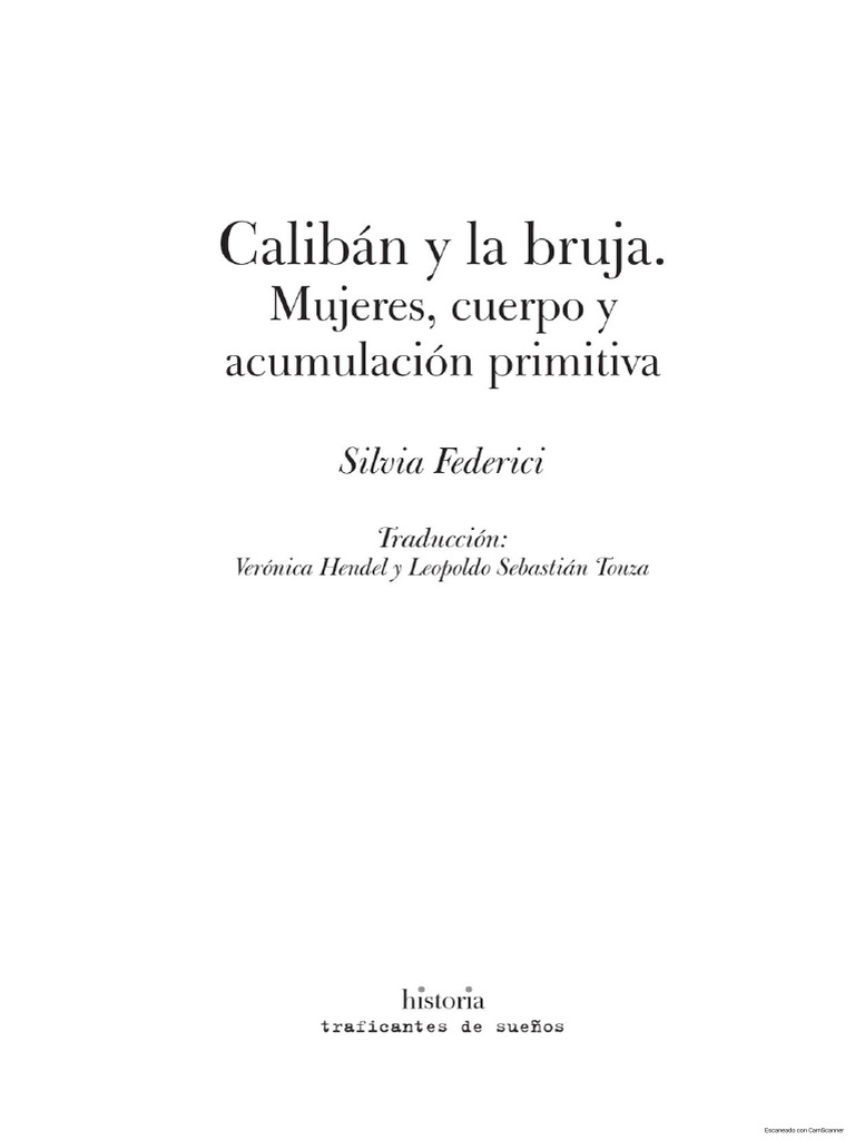 Caliban y La Bruja by Silvia Federici | PDF
